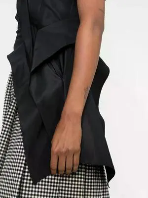 Alexander McQueen Ruched Detail Asymmetric T-shirt