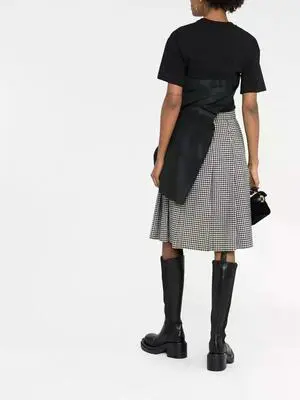 Alexander McQueen Ruched Detail Asymmetric T-shirt