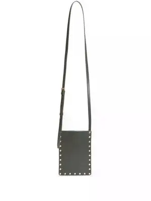 Fabiana Filippi Stud-embellished Crossbody Bag - Green