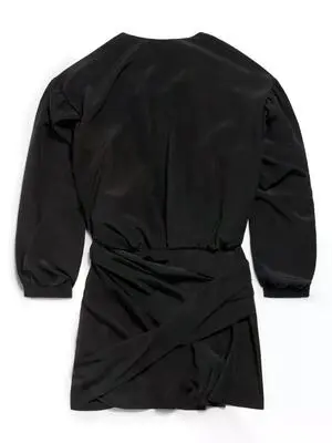Balenciaga V-neck Silk Minidress