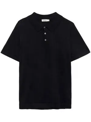 Simkhai Barron Cotton Polo Shirt - Black