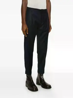 DONDUP Virgin Wool Blend Flannel Trousers