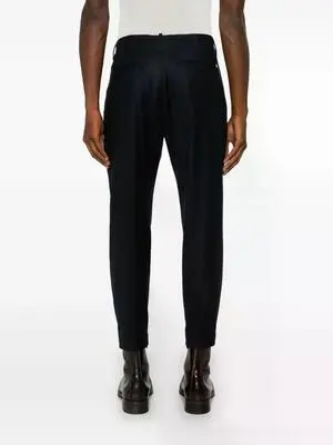 DONDUP Virgin Wool Blend Flannel Trousers
