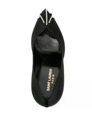Saint Laurent Martinique 110mm Satin Pumps - Black