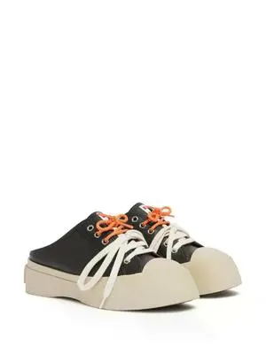 Marni Leather Pablo Lace-up Sabots - Black