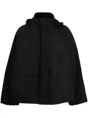 Balenciaga Bb Icon Kick Parka Coat - Black