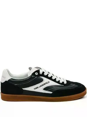 Karl Lagerfeld Logo-print Lace-up Sneakers - Black