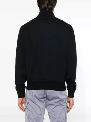 C.P. COMPANY Logo-embroidered Sweatshirt - Blue