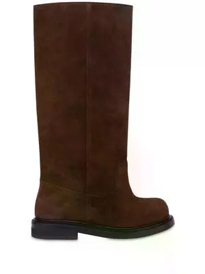 Moschino Olivia Suede Knee-high Boots - Brown