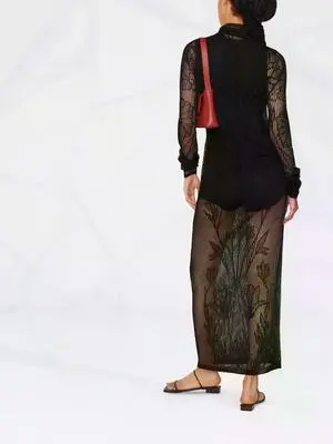 Dsquared2 Open-knit Long-sleeve Dress