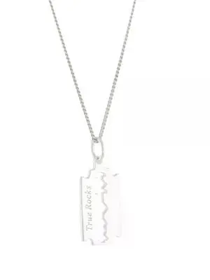 TRUE ROCKS Razor Pendant Necklace - Silver