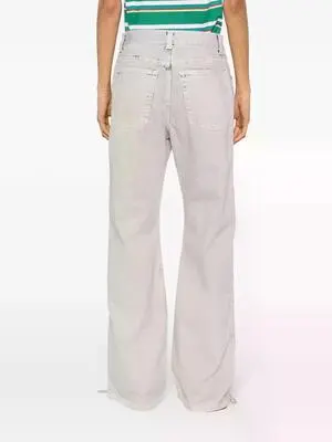 HAIKURE Wide-leg Jeans With Blotch Print Detail