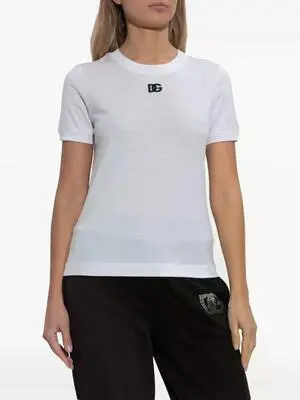 Dolce & Gabbana Embroidered Logo Crewneck T-shirt