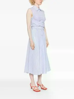TWINSET Striped Midi Dress
