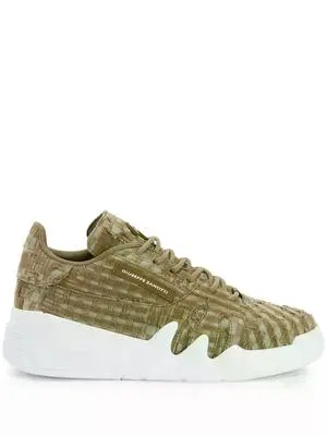 GIUSEPPE ZANOTTI Lace-up Low-top Sneakers - Green