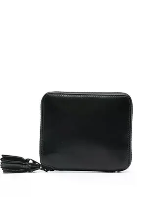 Comme Des Garçons Cdg Zipper Medley Leather Wallet - Black