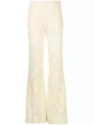 TWINSET Broderie Anglaise Flared Trousers