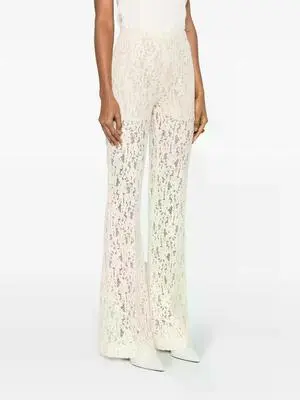 TWINSET Broderie Anglaise Flared Trousers