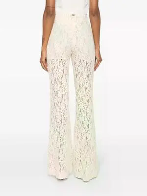 TWINSET Broderie Anglaise Flared Trousers