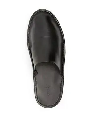 Marsèll Filo Round-toe Leather Slippers - Black
