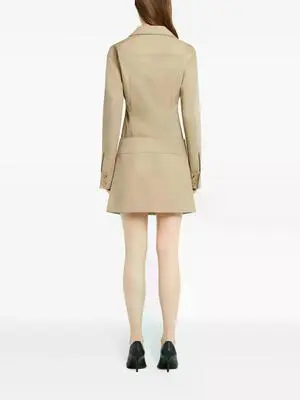 COURREGES Cotton Shirt With Embroidered Logo - Neutrals