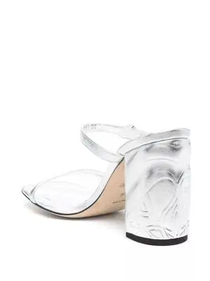 Alexander McQueen Seal Sandals - Silver