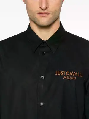 Just Cavalli Logo-embroidered Shirt