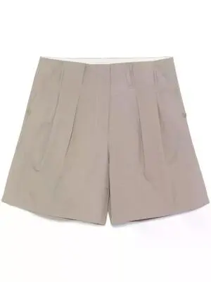LOW CLASSIC Pleated Shorts - Green