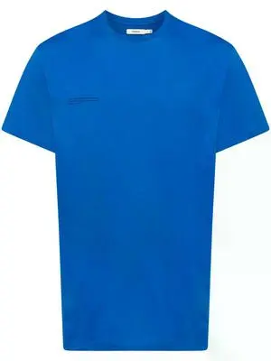 PANGAIA Logo-print Organic-cotton T-shirt - Blue