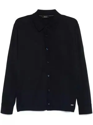 Brioni Fine-knit Cardigan - Blue