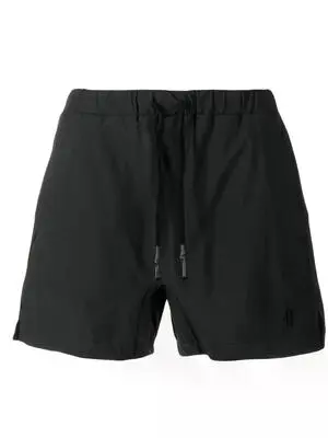 Boris Bidjan Saberi Embroidered Logo Detail Shorts - Black