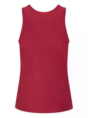 Rabanne Ruched Sleeveless Top - Red