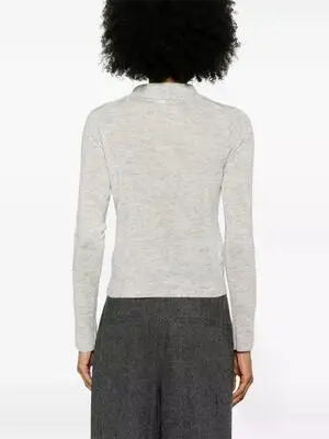 Vince Mélange-effect Collared Sweater - Grey