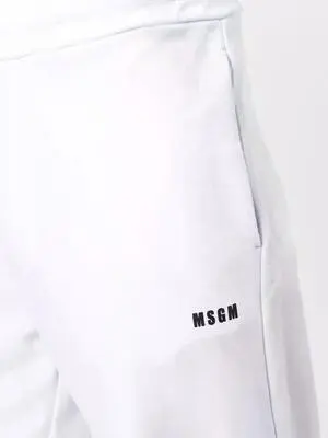 MSGM Logo-print Tapered Cotton Joggers