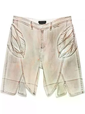 JUNTAE KIM Printed Corset Shorts
