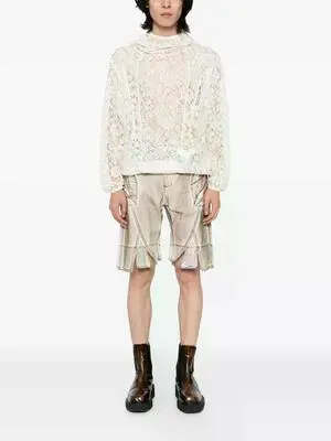 JUNTAE KIM Printed Corset Shorts