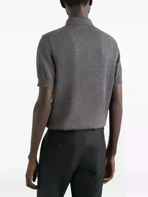 Dolce & Gabbana Logo-tag Wool Polo Shirt