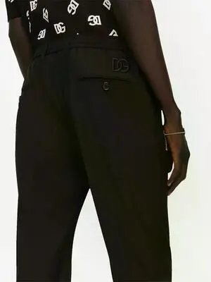 Dolce & Gabbana Logo Embroidered Tailored Trousers