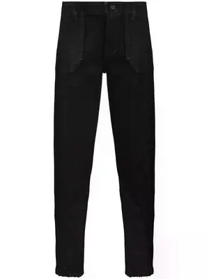 Paige Mayslie Coated Cropped Skinny Jeans - Black