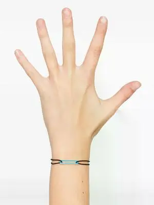 Le Gramme Lacquered Cord Bracelet 1,7g - Blue