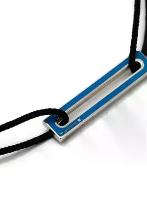 Le Gramme Lacquered Cord Bracelet 1,7g - Blue