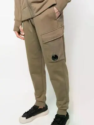 C.P. COMPANY Side Logo-patch Track Pants - Brown