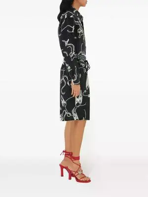 Burberry Chain Link Print Pleated Shorts