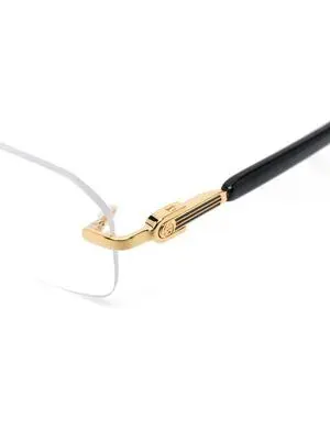 Gucci Rectangular Rimless Eyeglasses