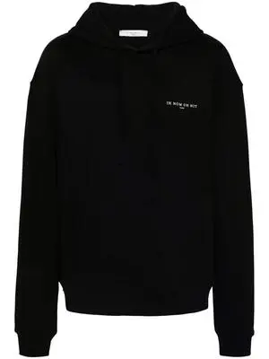 IH NOM UH NIT Pearls And Roses Mask" Hoodie - Black