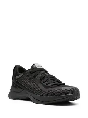 LANVIN Logo Detail Mesh Sneakers - Black