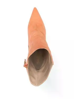 STUART WEITZMAN Suede Buckle-fastening Ankle Boots
