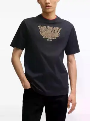 BOSS Logo-embroidered T-shirt