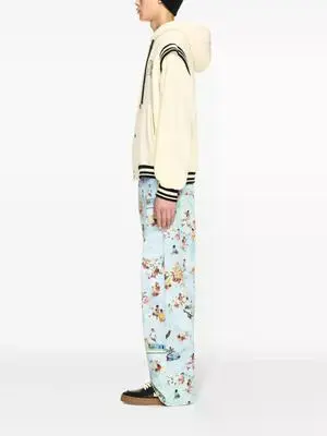 Off-White Fleece Varsity Hoodie - Neutrals