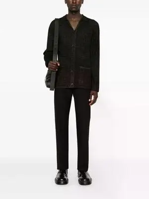 FERRAGAMO Straight-leg Tailored Trousers - Black